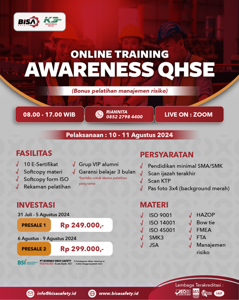 Jadwal Pelatihan - Bisasafety
